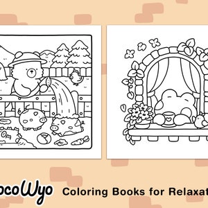 Comfy Days: Super Cute Animal Characters in Cozy Hygge Moments Coloring ...