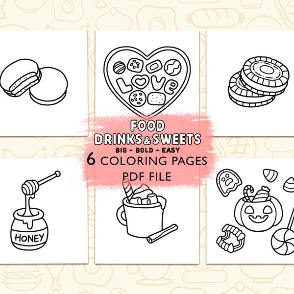 Food Coloring Book - Etsy