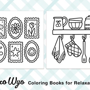 Stress Relief: Simple and Relaxing Coloring Book by Coco Wyo - Etsy