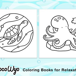 Ocean Scene: Bold and Easy Designs for Relaxation With Sea Life ...