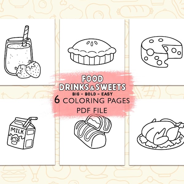 Food Coloring Book - Etsy