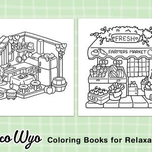 Little Corner: Super Cute Designs of Cozy, Hygge Spaces Coloring Book ...