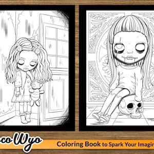 Creepy Doll: Horror Coloring Book for Relaxing by Coco Wyo - Etsy