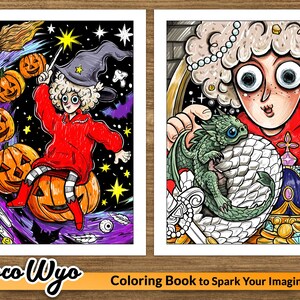 The Midnight Dream: Fantasy Coloring Book for Relaxing by Coco Wyo - Etsy