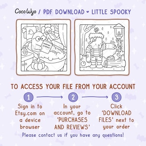 Little Spooky: Cute Creepy Creatures in Cozy Hygge Moments Coloring ...