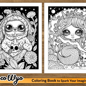 Spooky Cutie: Kawaii Creepy and Horror Coloring Book for Relaxing by ...