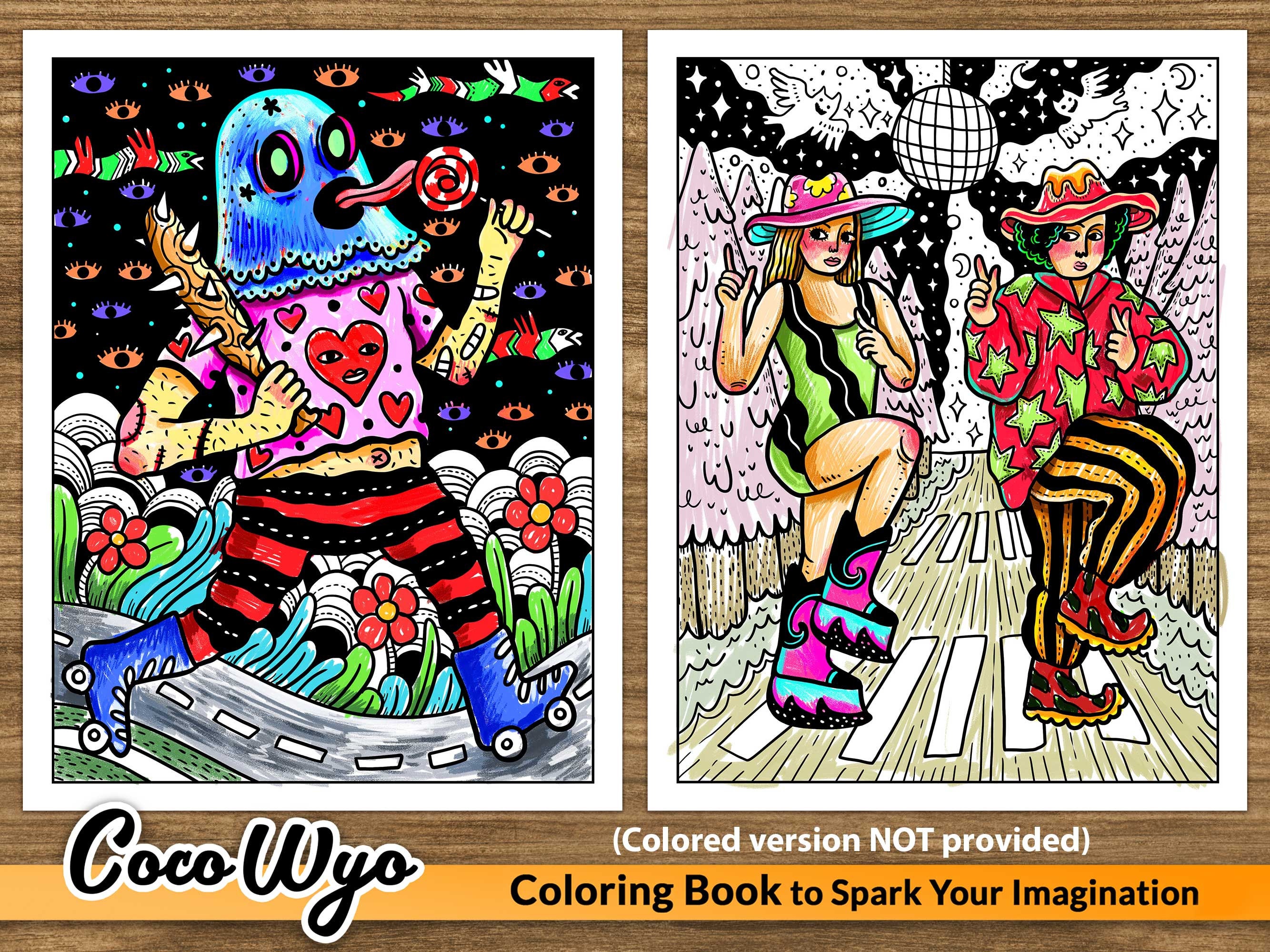 Whatever: Weird and Funny Coloring Book for Relaxing by Coco Wyo - Etsy
