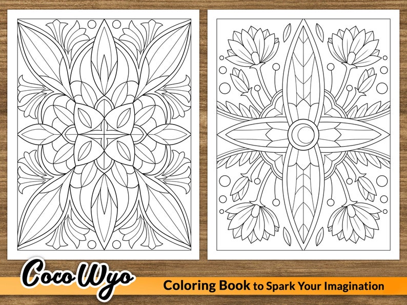Simple Patterns: Coloring Book for Relaxing by Coco Wyo - Etsy