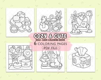 Little Corner: Super Cute Designs of Cozy, Hygge Spaces Coloring Book ...