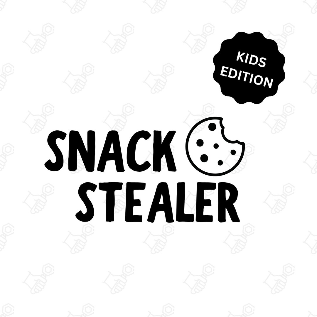 Snack Stealer Svg, Kids Funny Gift Svg, Tshirt Design, Tote Bag Svg ...
