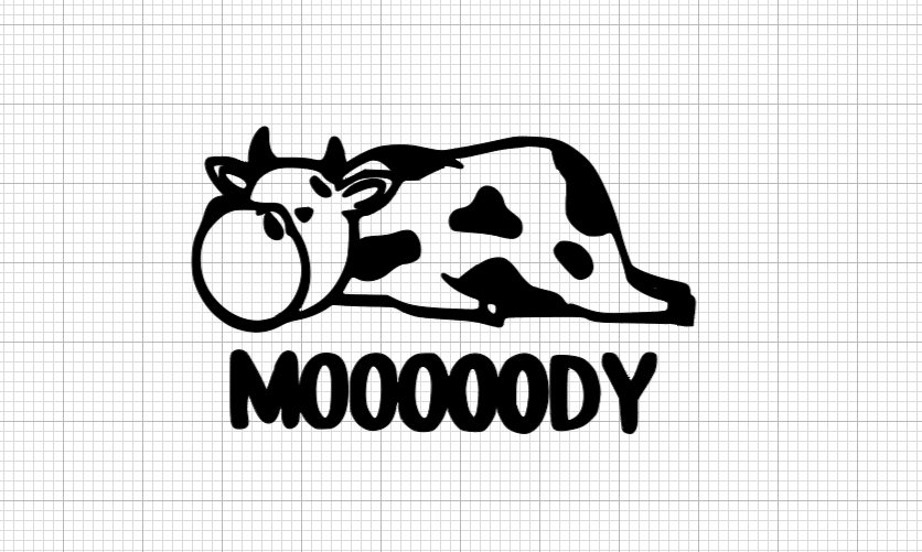 Moody Cow Svg, Tote Bag Svg, Funny, Mug, Tshirt, Mothers Day Gift, Cut ...