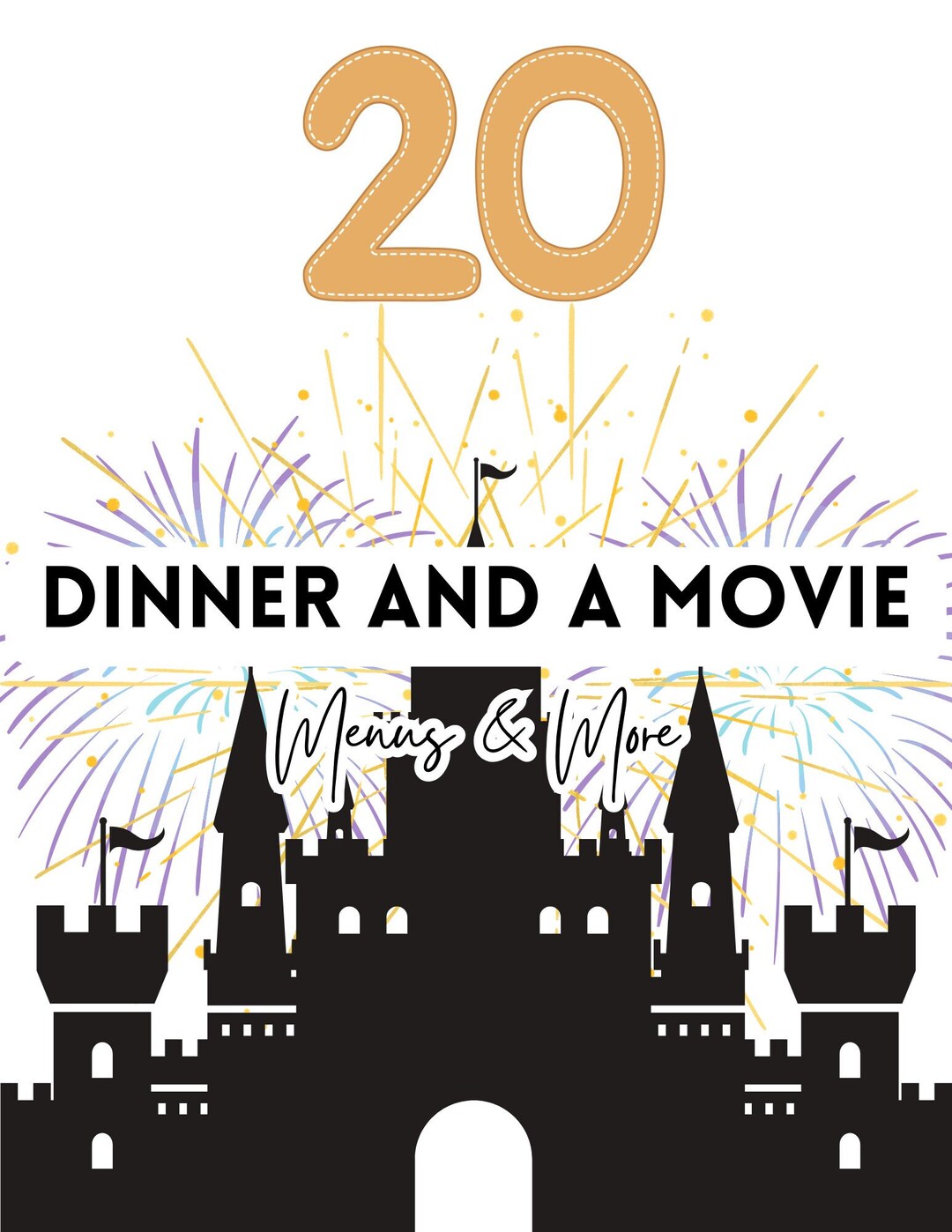 20 Dinner and a Movie Ideas Menus Recipe Ideas Digital Download ...