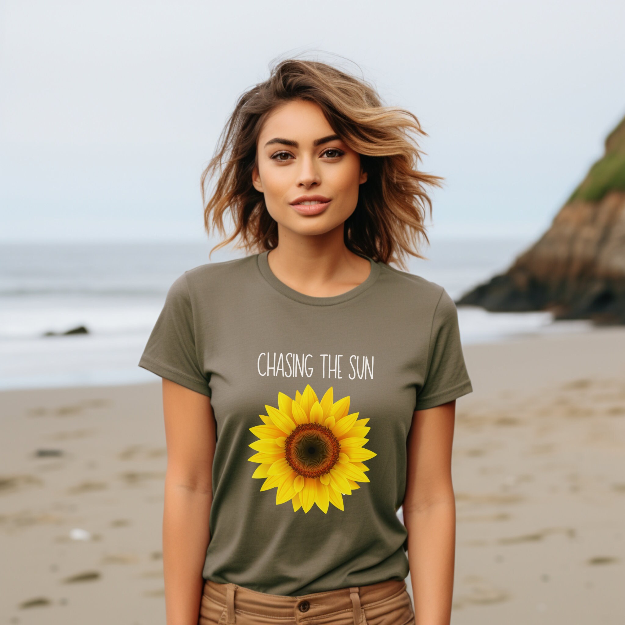 Sunflower Chasing the Sun Short Sleeve Jersey Tee - Etsy