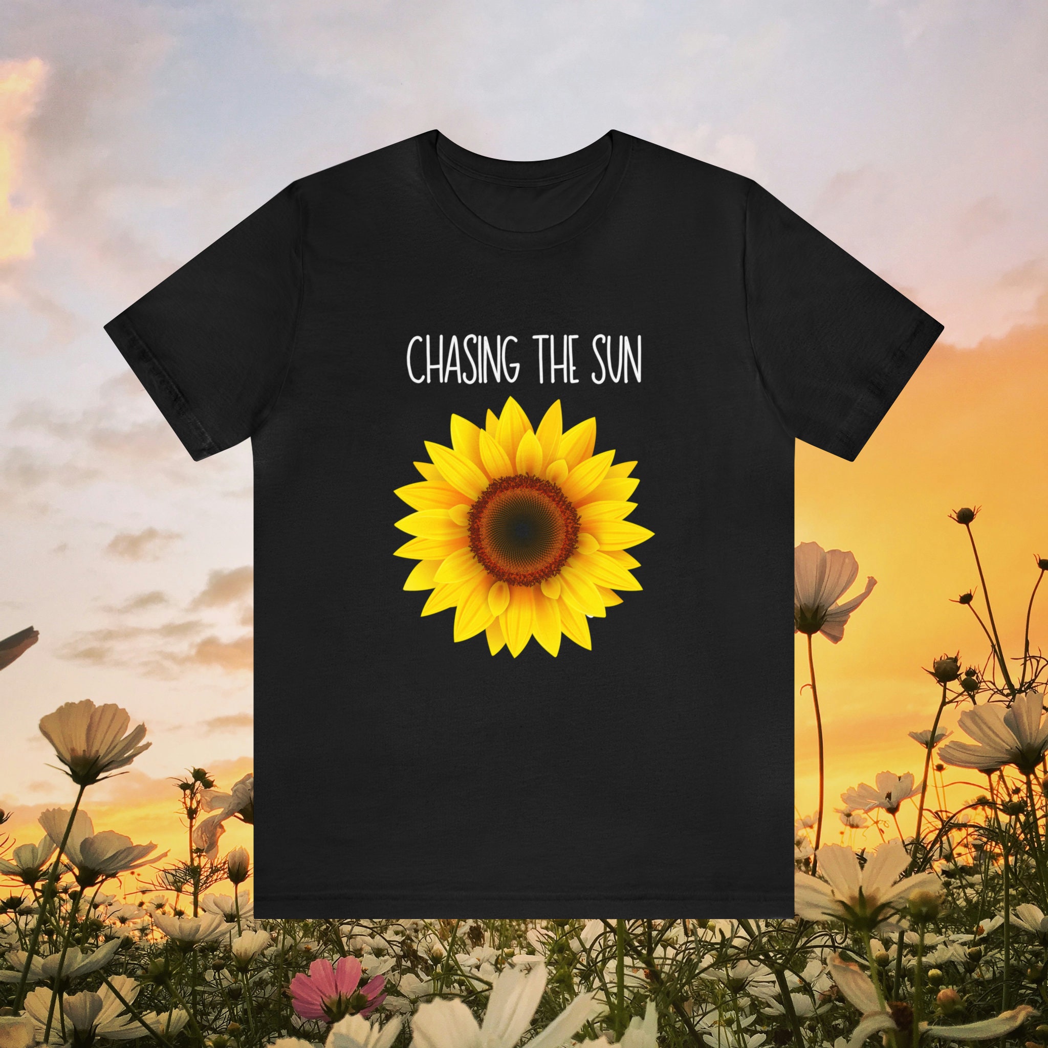 Sunflower Chasing the Sun Short Sleeve Jersey Tee - Etsy