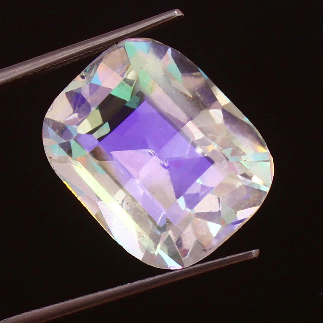 Sparking Blue Rainbow Fire Moonstone From Madagascar Loose Cushions Cut ...