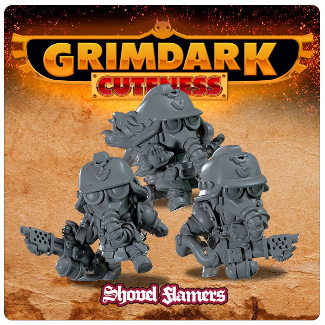 Grimdark Cuteness Death Korps of Krieg Flamers - Etsy