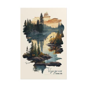 Voyageurs National Park Poster - Minnesota Print - Where to Go - Sizes ...