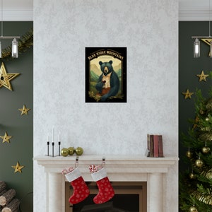 Blue Ridge Mountains Wine Poster North Carolina Vineyards - Etsy