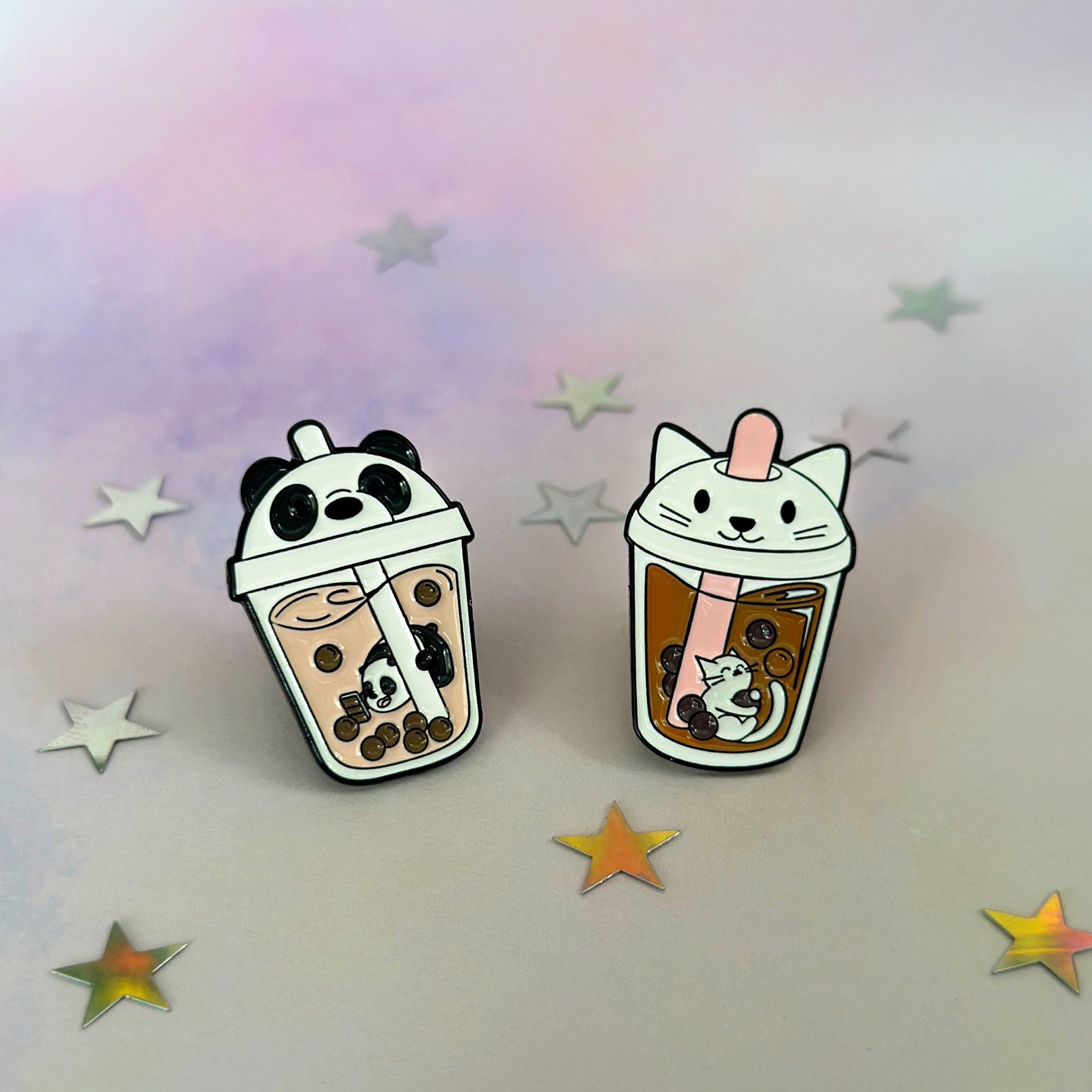 Boba Milk Tea Pin, Boba Pin, Boba Tea Pin, Bubble Tea Pin, Milk Tea Pin ...