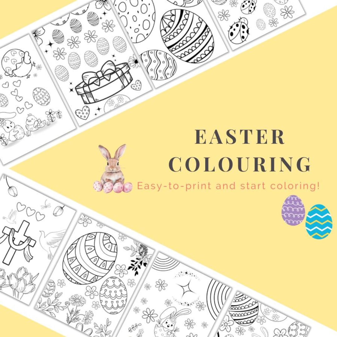 Easter Colouring Book, Easter Activities, Easter Activities Printable ...