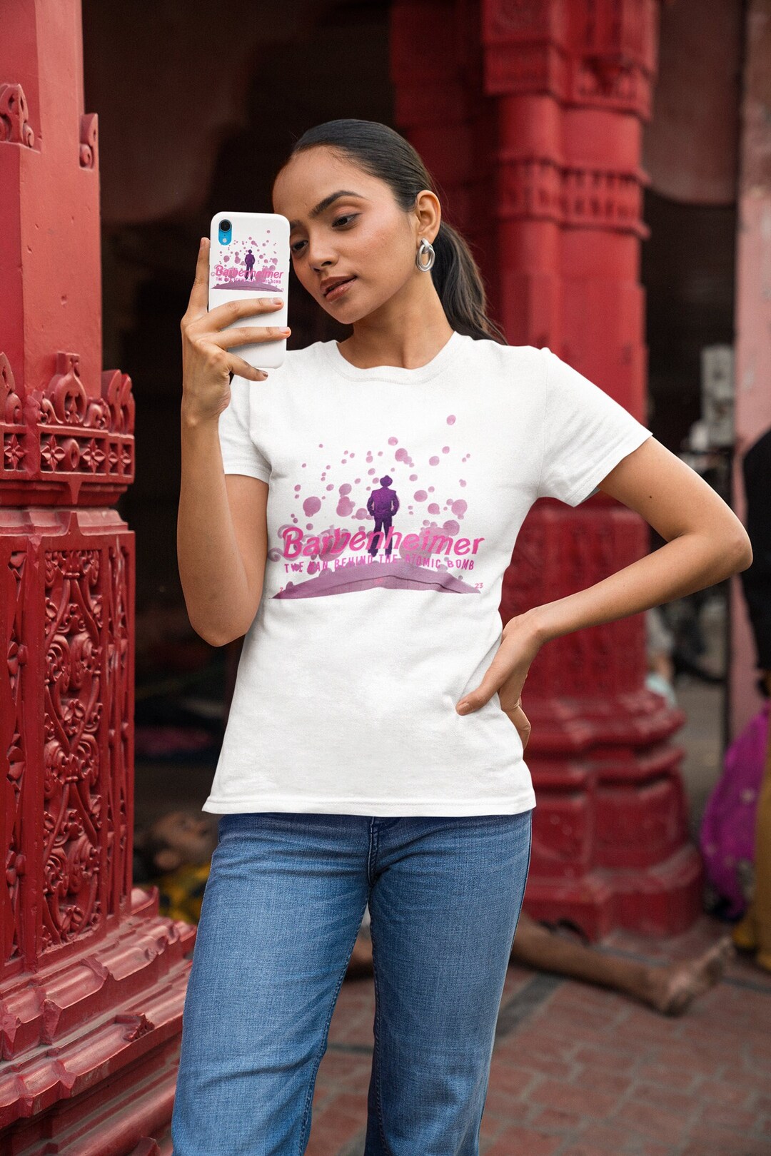 Barbenheimer the Barb Man Behind the Dots. Barbie X Oppenheimer Bubble ...