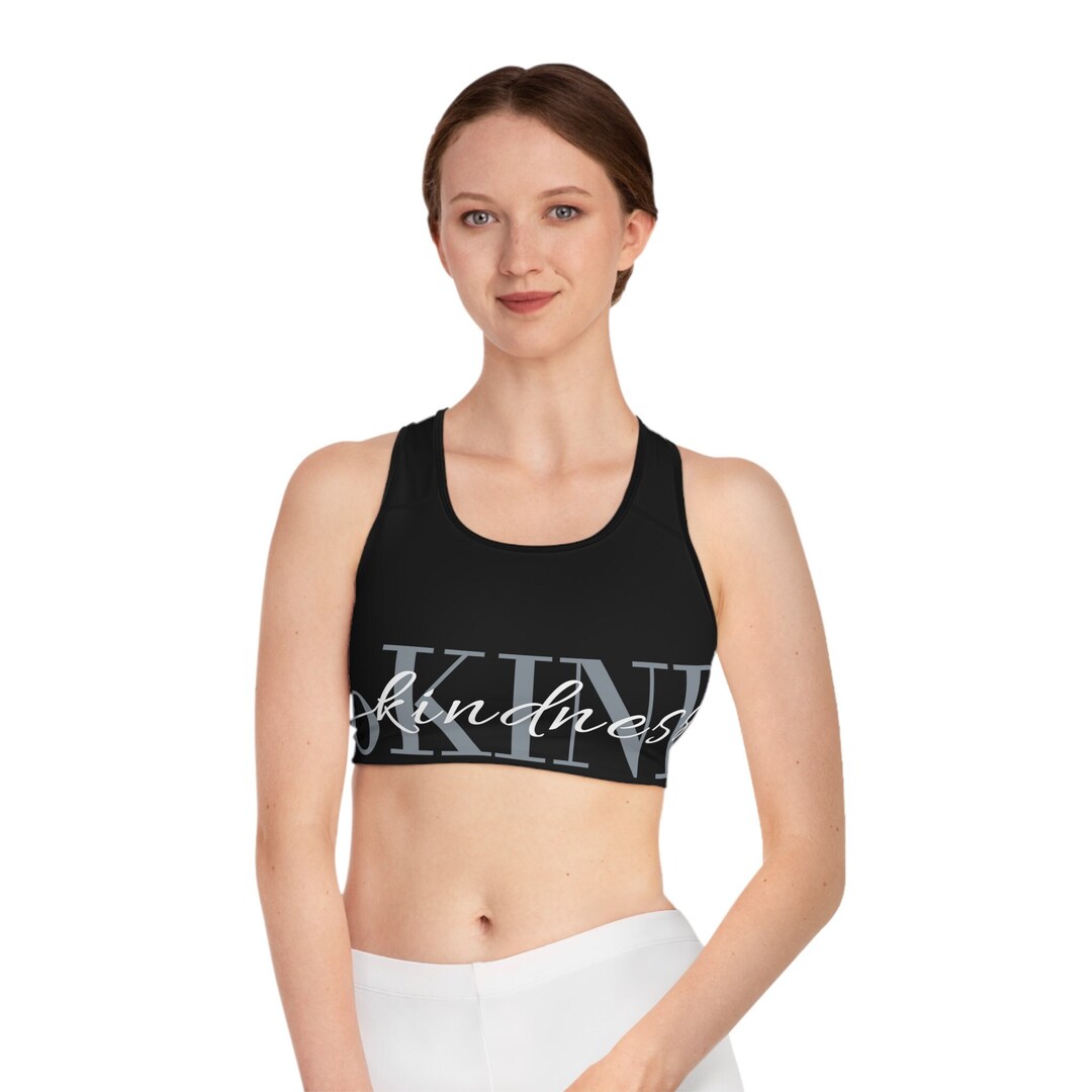 Bkind Kindness Sports Bra, Positive Thinking Uplifting Trendy ...