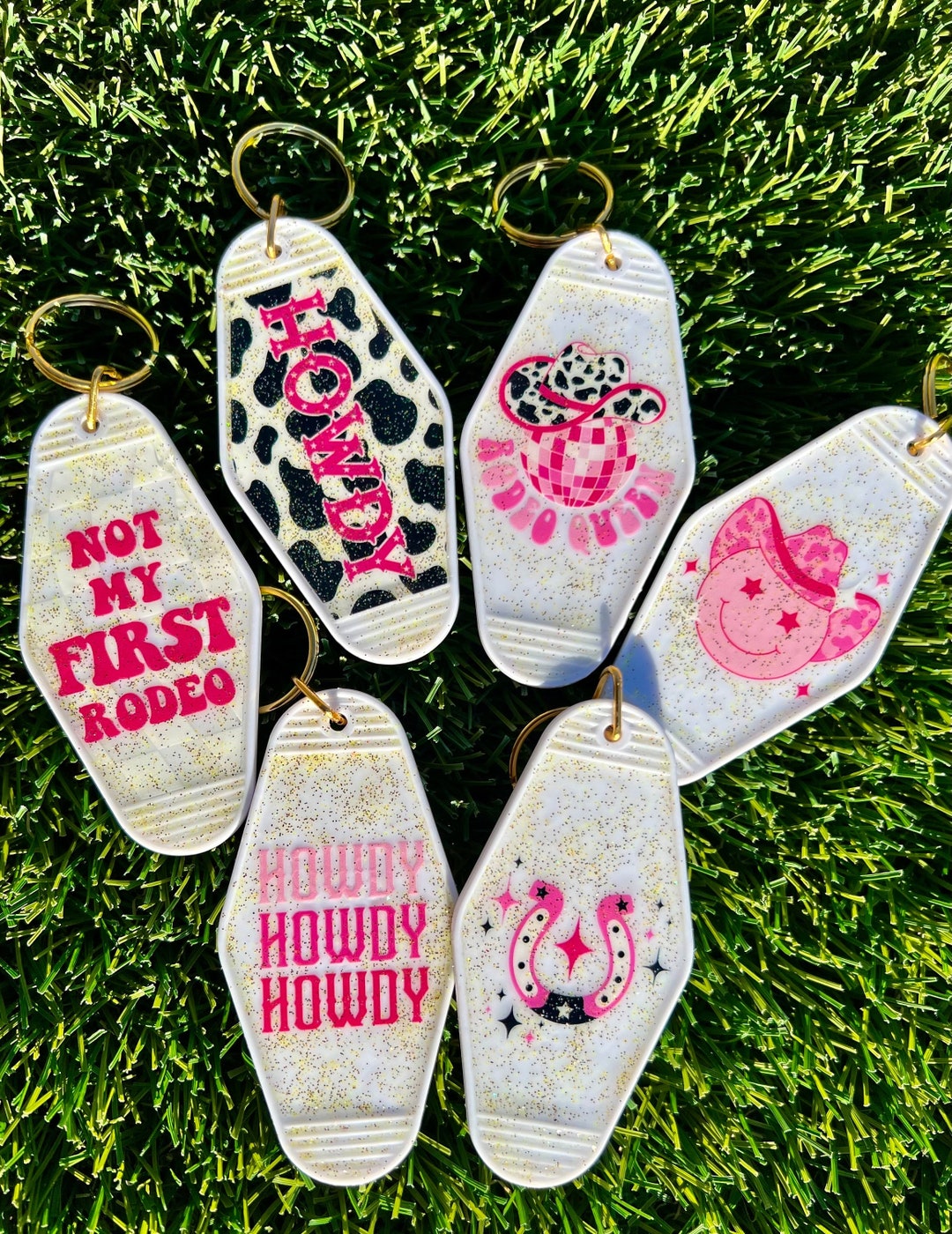 Cow Girl Motel Keychain, HOWDY Motel Keychain, Bridesmaid Keychain ...