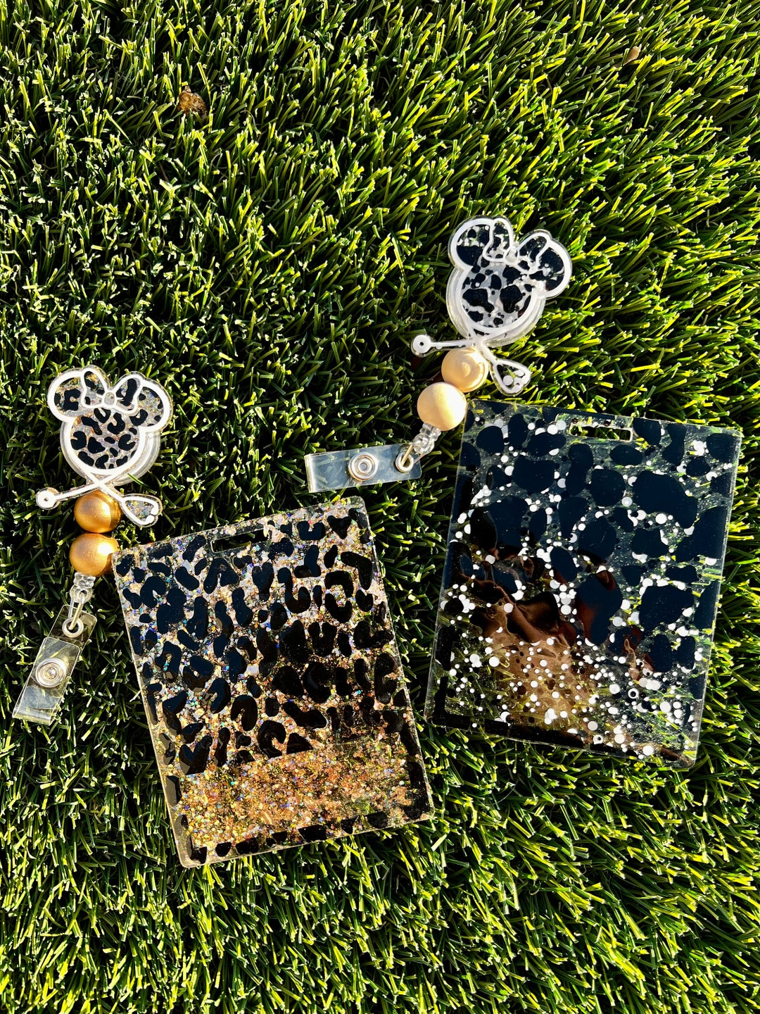 Minnie Mouse Stethoscope Badge Reel Cheetah Badge Buddy Set - Etsy