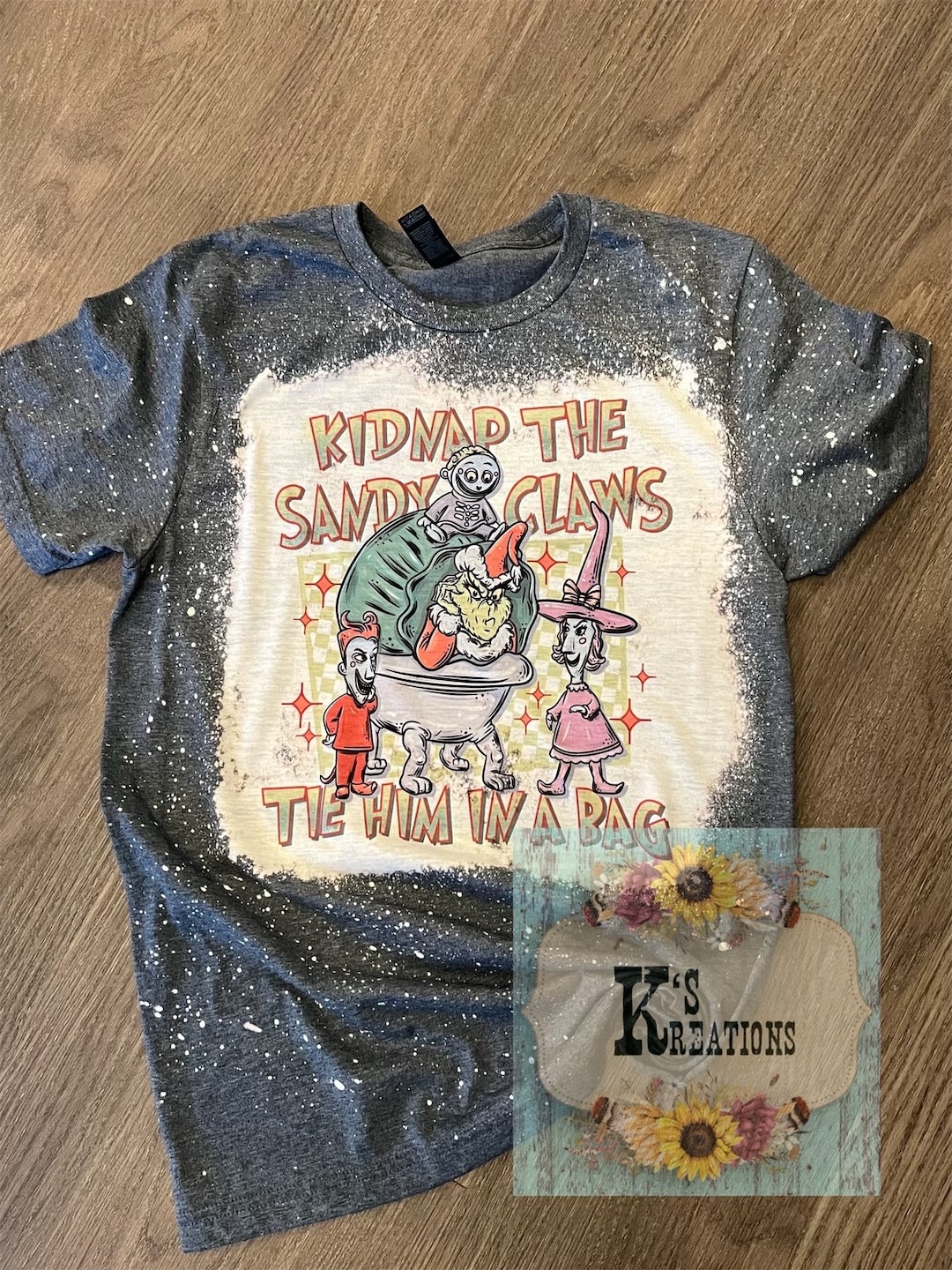Kidnap the Sandy Claws Shirt Nmbc Shirt Grinch Shirt Cute Christmas ...