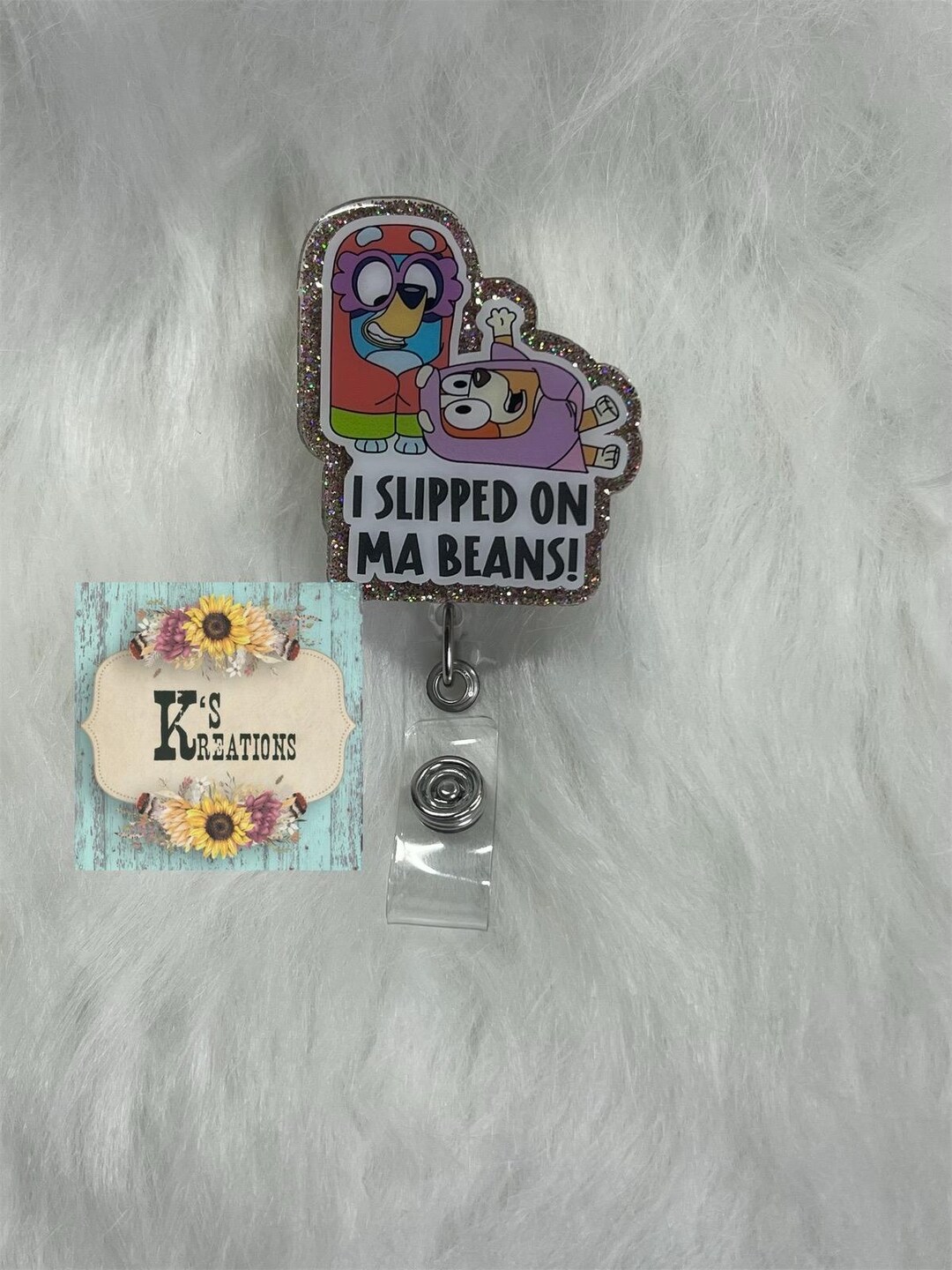 Bluey Badge Reel, Bingo, Grannies Badge Reel, Grannies Car Badge Reel ...