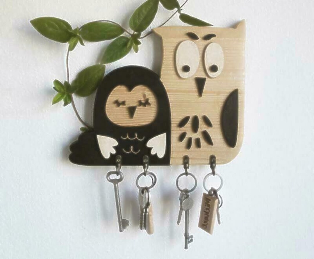 Wooden Key Holder - Etsy