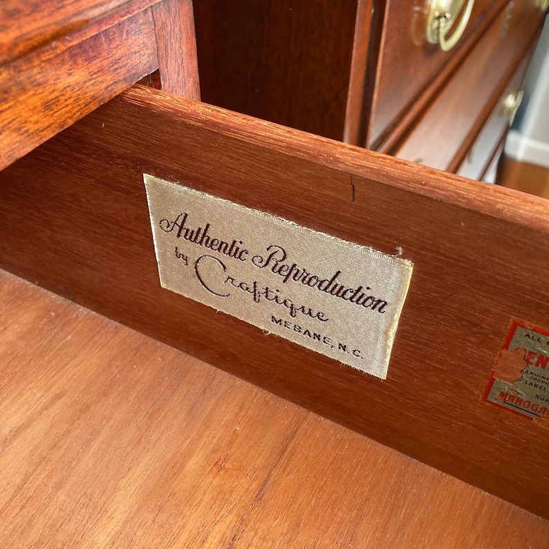 SOLD - Rare Oversized Craftique Bachelor Chests | 100% Solid Mahogany | 40"wide | Nightstands ...