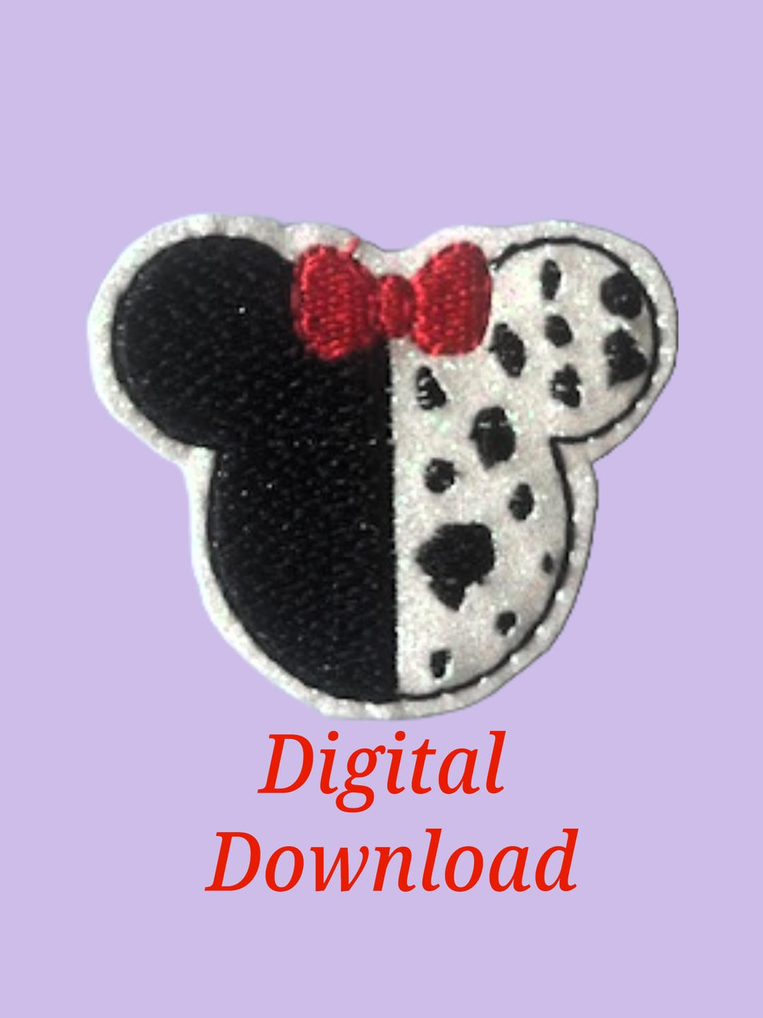 Dalmatian Mouse Head Feltie Embroidery Design File ITH - Etsy