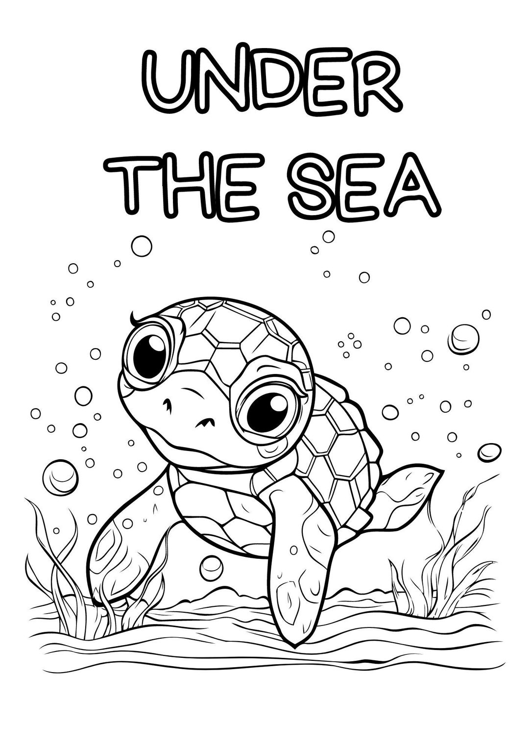 Under the Sea Printable Coloring Pages, Ocean Animals, for Kids of All ...