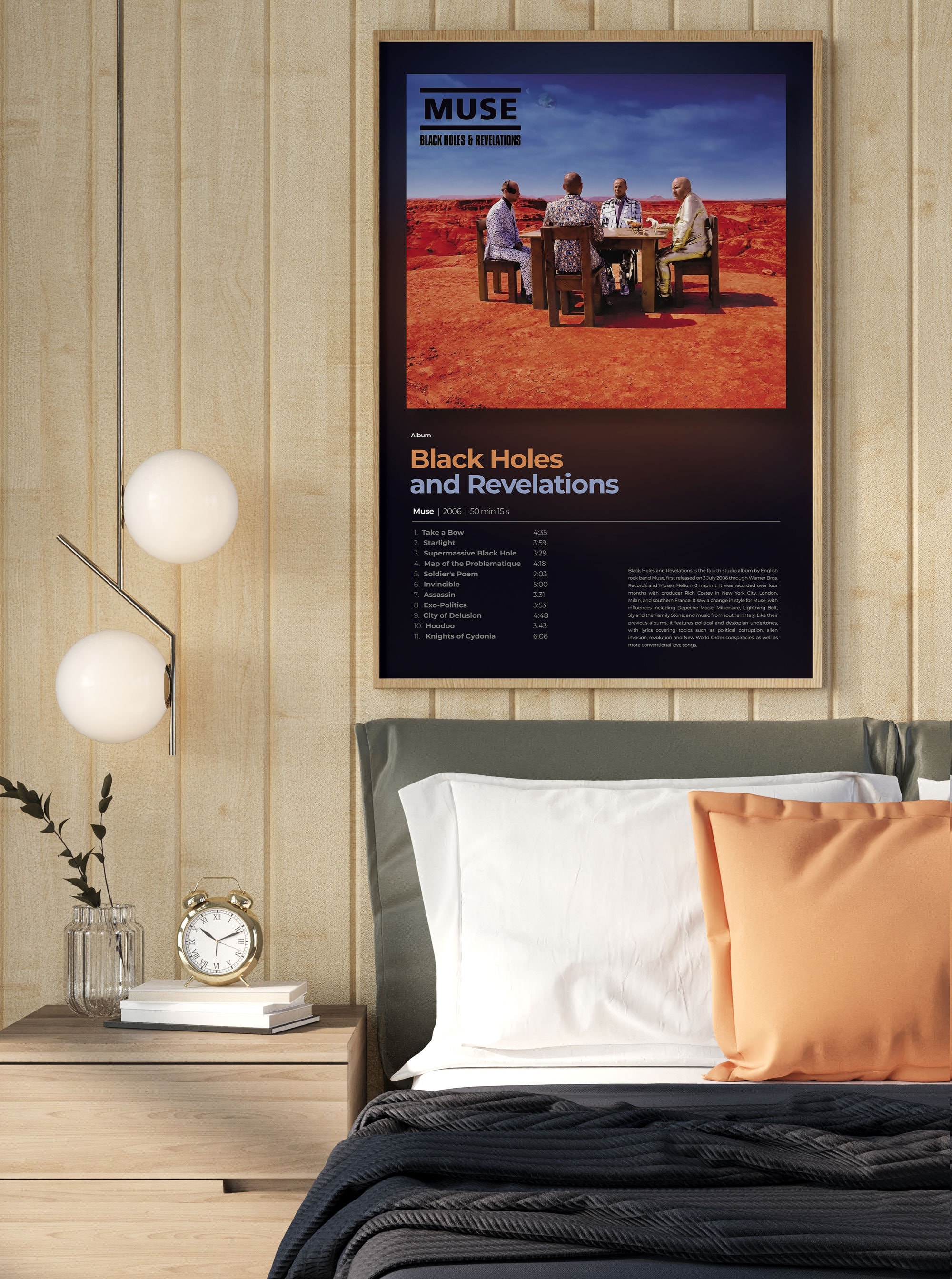 Muse Black Holes & Revelations Album Poster / Muse Band Poster sold by ...