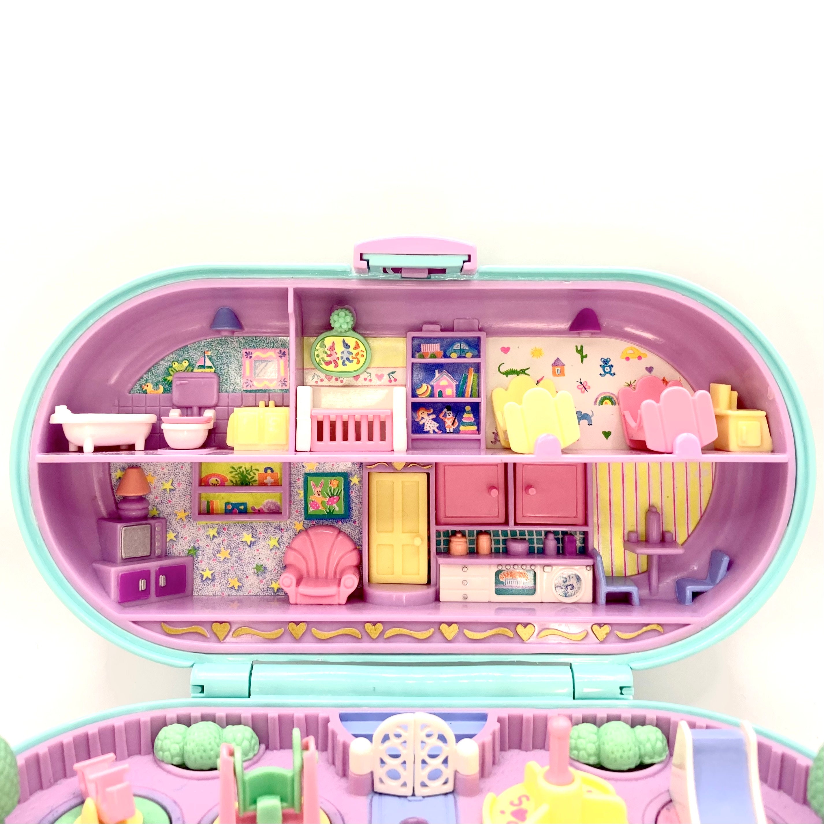 Polly Pocket Babysitting Stamper Set Compact Bluebird Toys 1992 Full ...