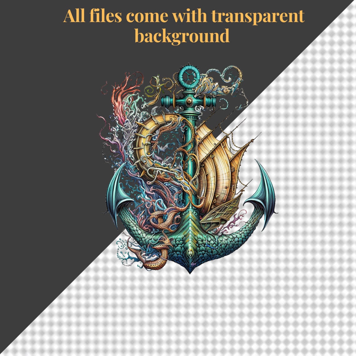 Anchor Clipart Fantasy Anchor 24 Clipart Bundle Anchor PNG Boat Anchor Clipart Anchor Border ...