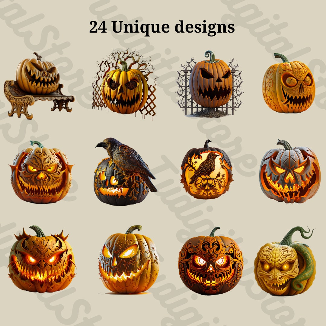 Halloween Pumpkin Clipart - Pumpkin Clipart, Halloween PNG, Spooky ...