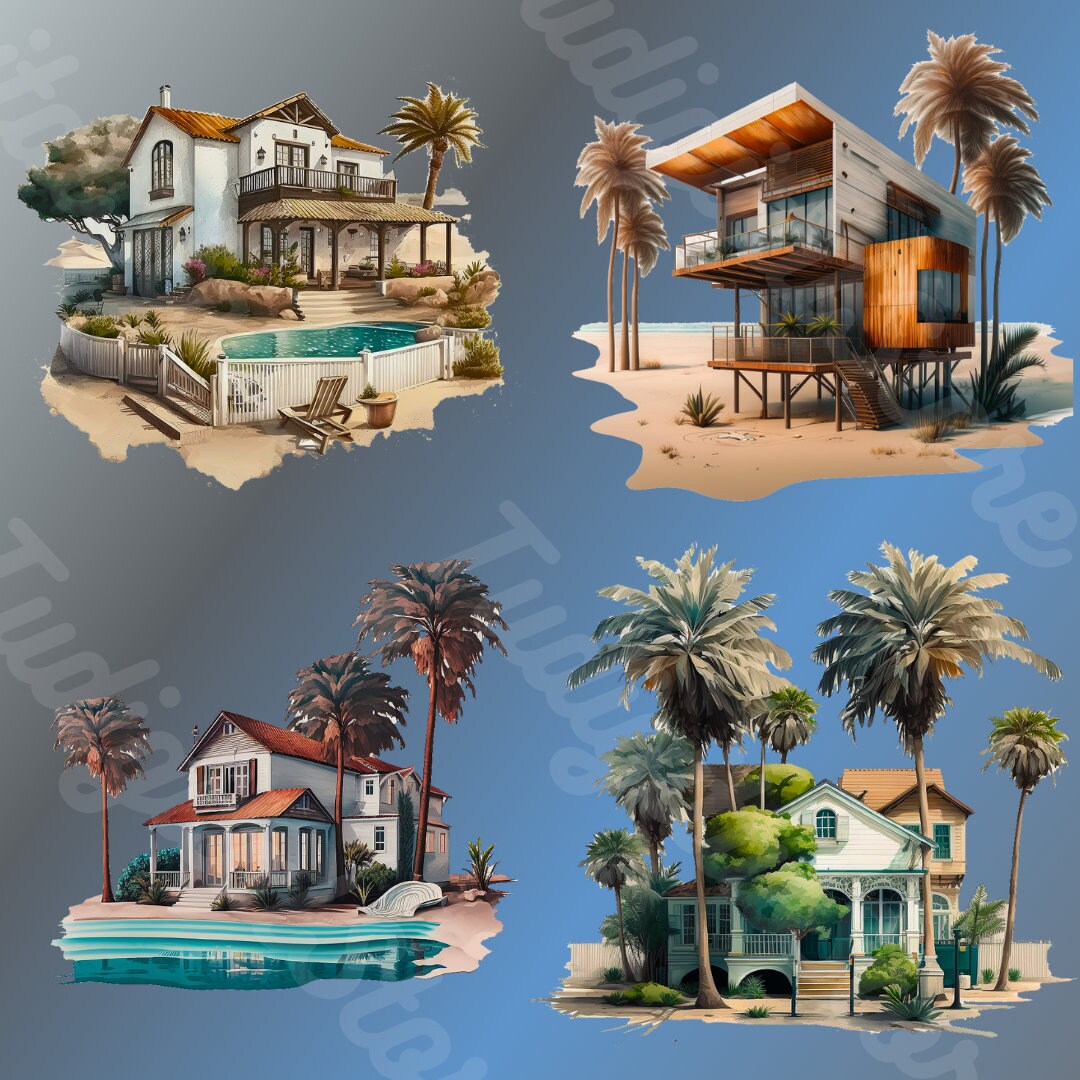 Beach House Clipart 24 Ocean House PNG Ocean Living Ocean Clipart ...