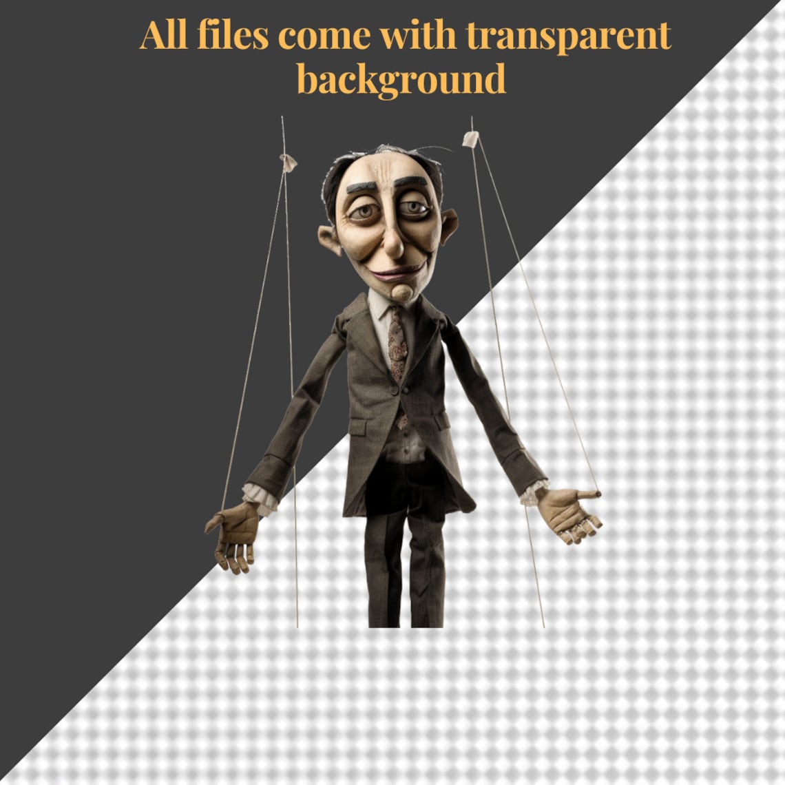 Puppet Clipart - Puppets Creepy Doll Halloween Themed Gothic Horror ...