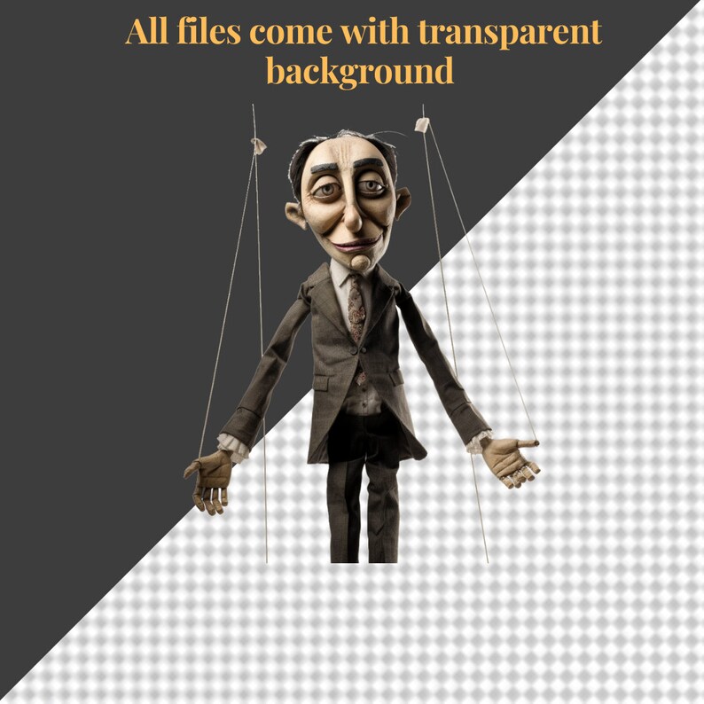 Puppet Clipart - Puppets Creepy Doll Halloween Themed Gothic Horror ...