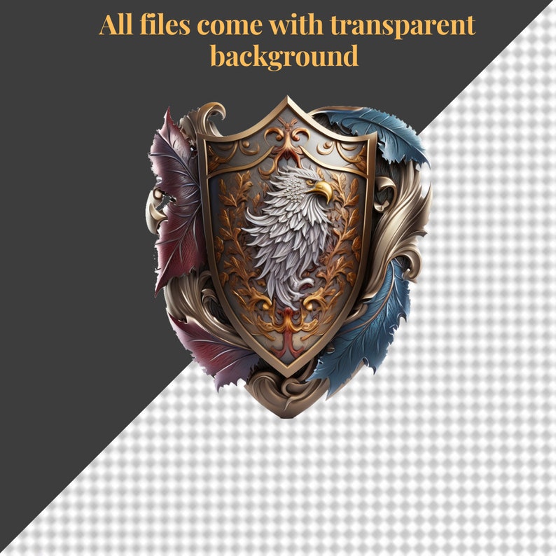 Shield Clipart - 24 Fantasy Shield PNG - Armor Clipart - Stylized ...