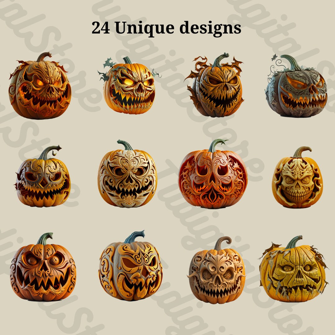 Halloween Pumpkin Clipart - Pumpkin Clipart, Halloween PNG, Spooky ...