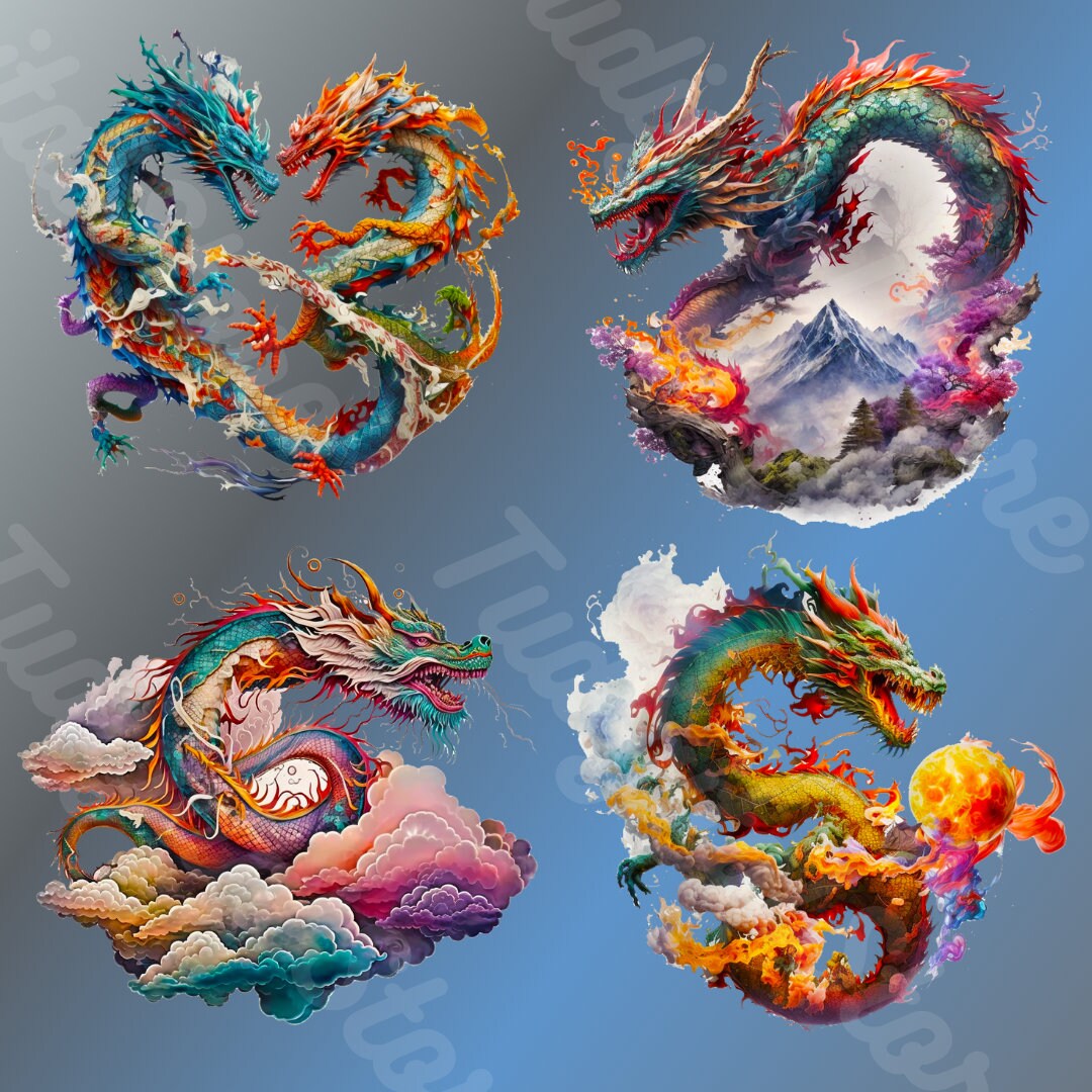 Dragon Clipart - Fantasy Mythical Creature Steller Dragon Graphics ...