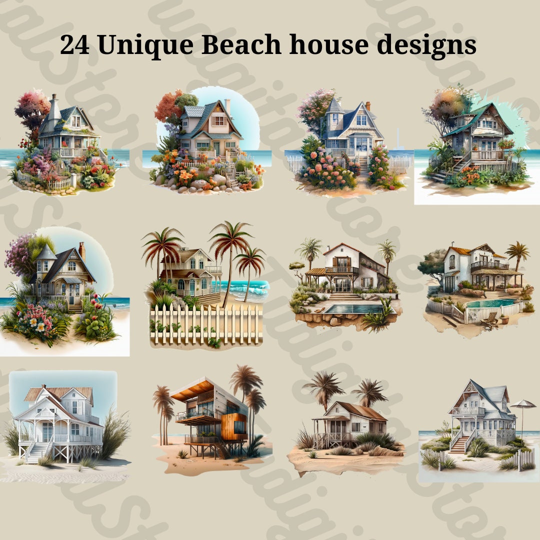 Beach House Clipart - 24 Ocean House PNG - Ocean Living - Ocean Clipart ...