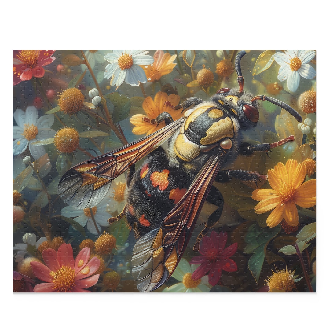 Wasp Puzzle, Colorful Animal , Picture Puzzle, Jigsaw Puzzle , Animal ...