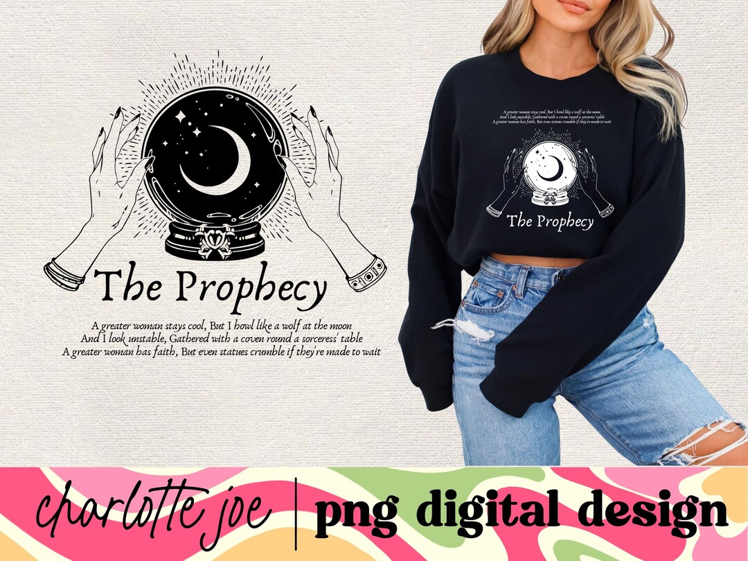 The Prophecy Svg, Taylor Swift Inspired Merch, PNG Tortured Poets ...