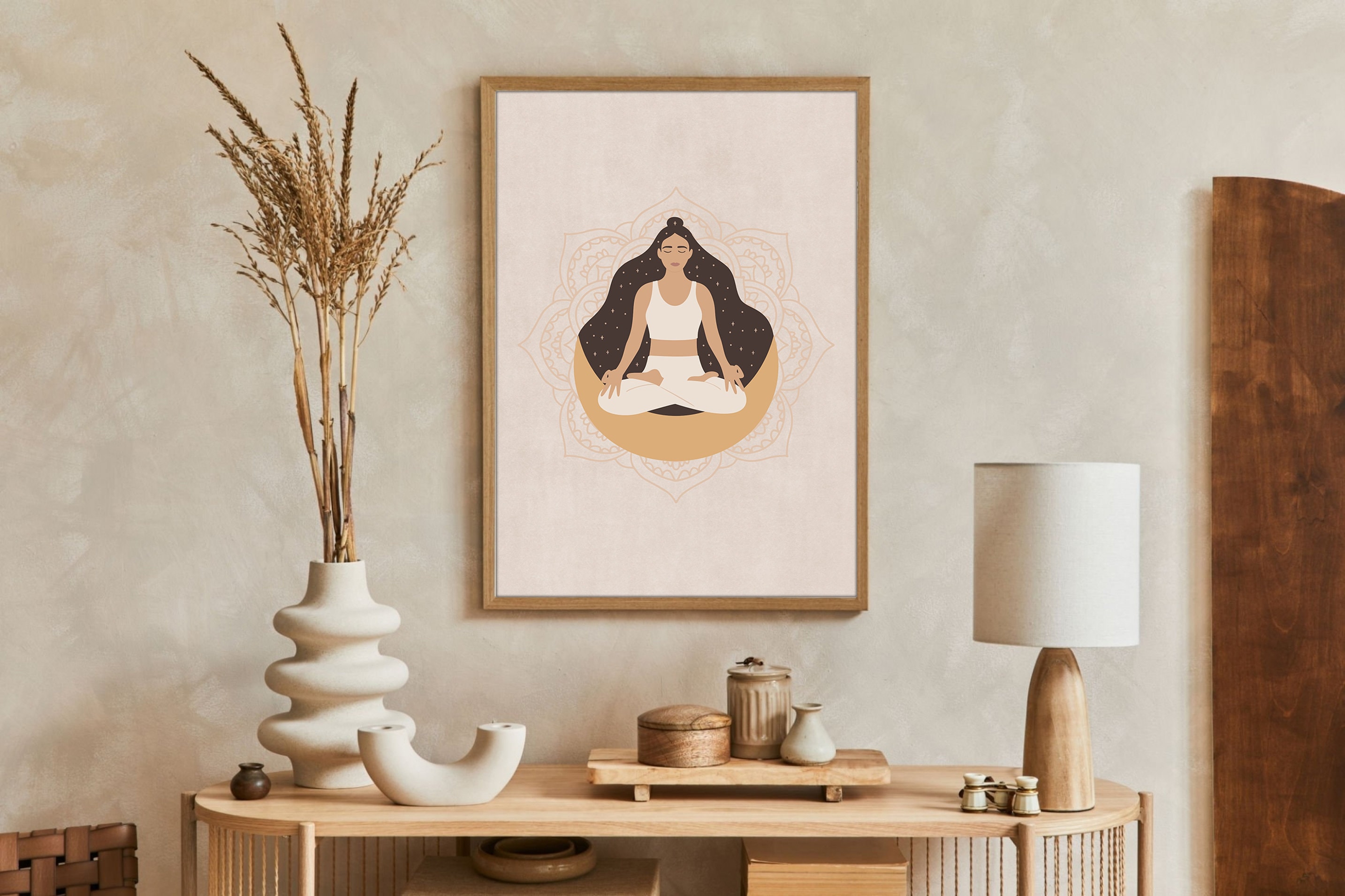 Easy Pose Yoga Poster, Lotus Pose, Yoga Poses, Yoga Poster, Yoga Pose Poster, Yoga Artwork ...