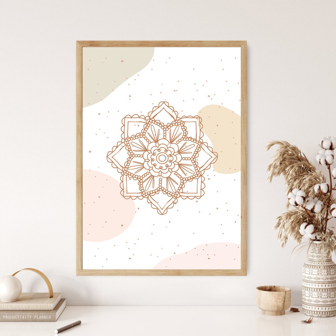 Mandala Zen Symbol, Zen Poster, Zen Wall Decor, Zen Art, Zen Print, Zen ...