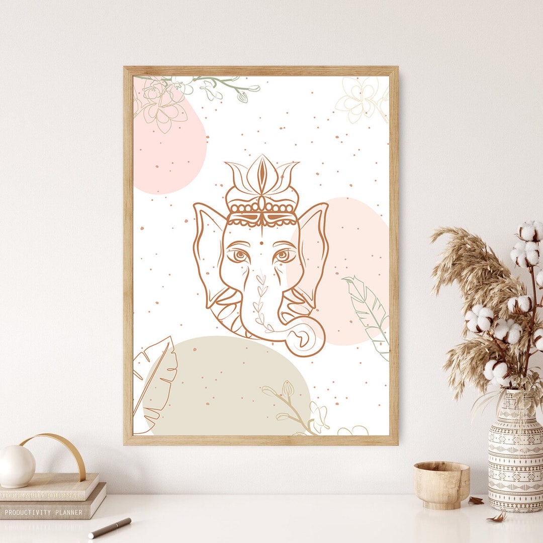 Elephant Zen Symbol, Zen Poster, Zen Wall Decor, Zen Art, Zen ...
